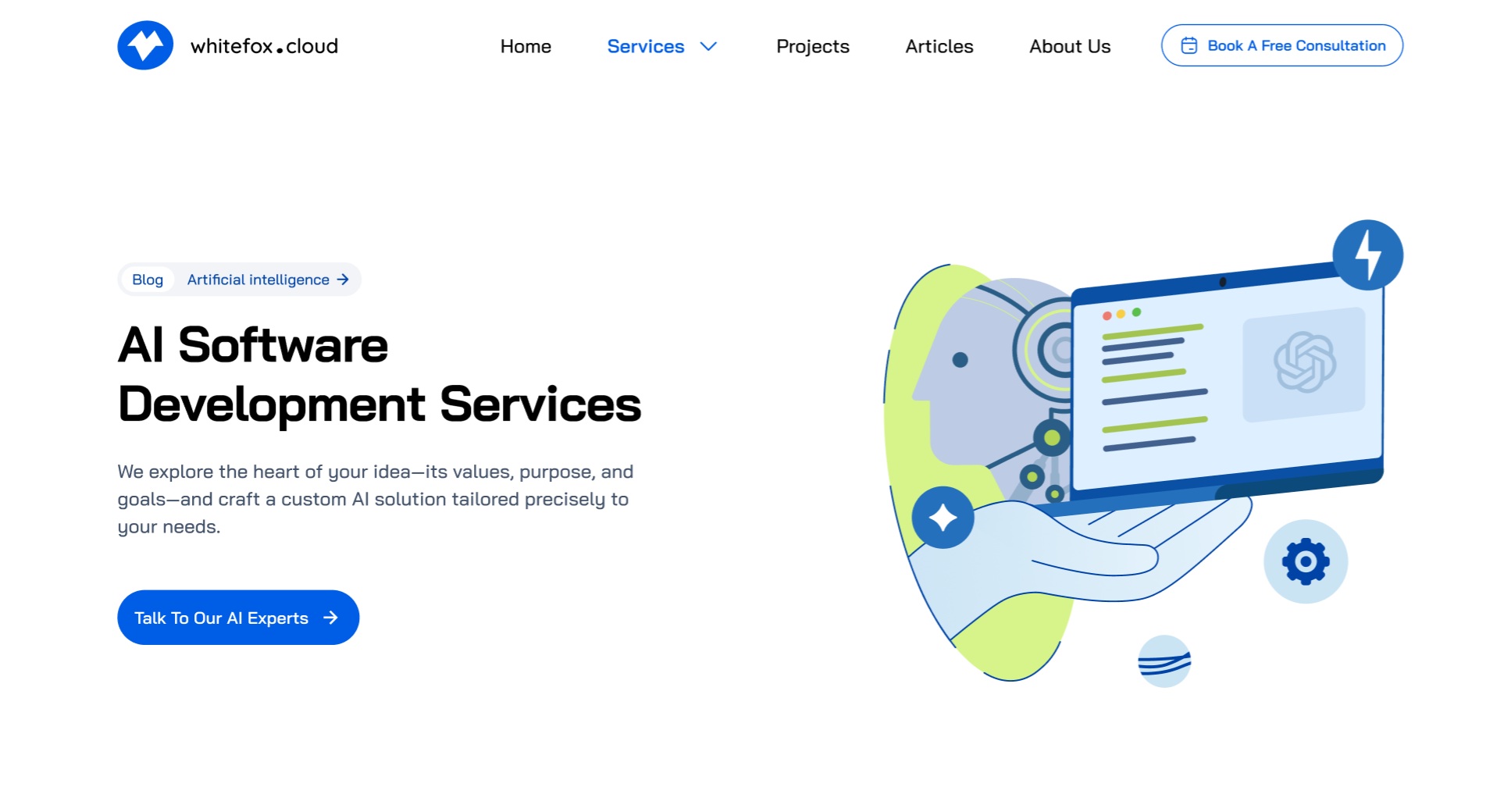 AI software development services | Whitefox.cloud